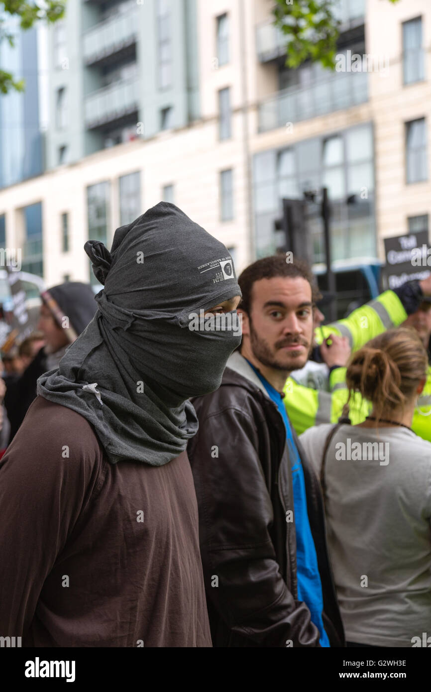 Bristol, UK. 04th June, 2016. Covered faces were not allowed Credit ...