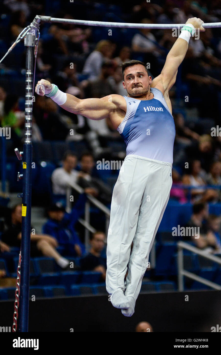 Hartford, Connecticut, USA. 3rd June, 2016. BRANDON WYNN competes on ...