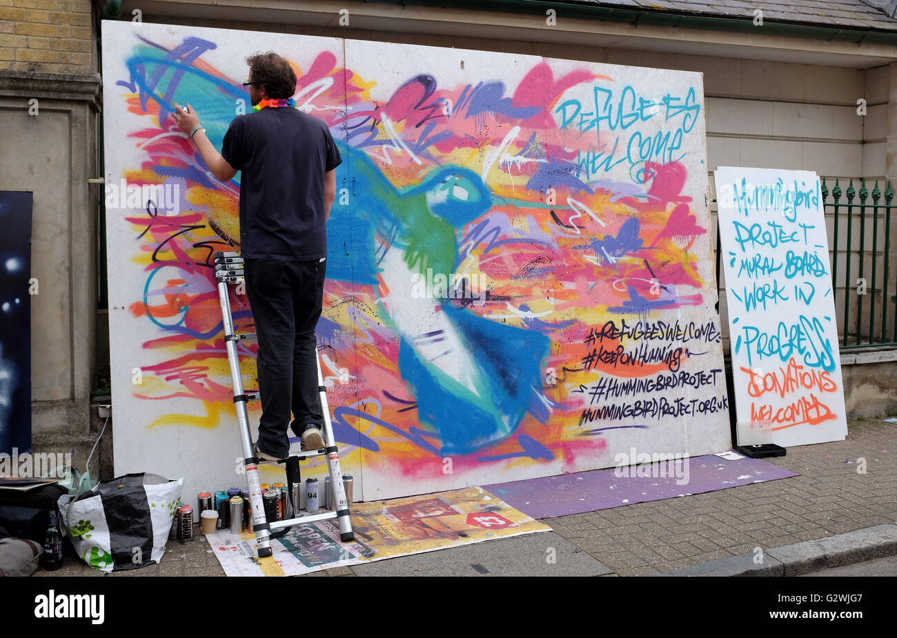Brighton UK 4th June 2016 - Refugees Are Welcome was the theme of this ...