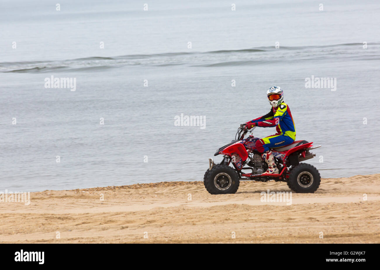 Bournemouth, UK 4 June 2016. The Australian stunt driver Kangaroo Kid ...