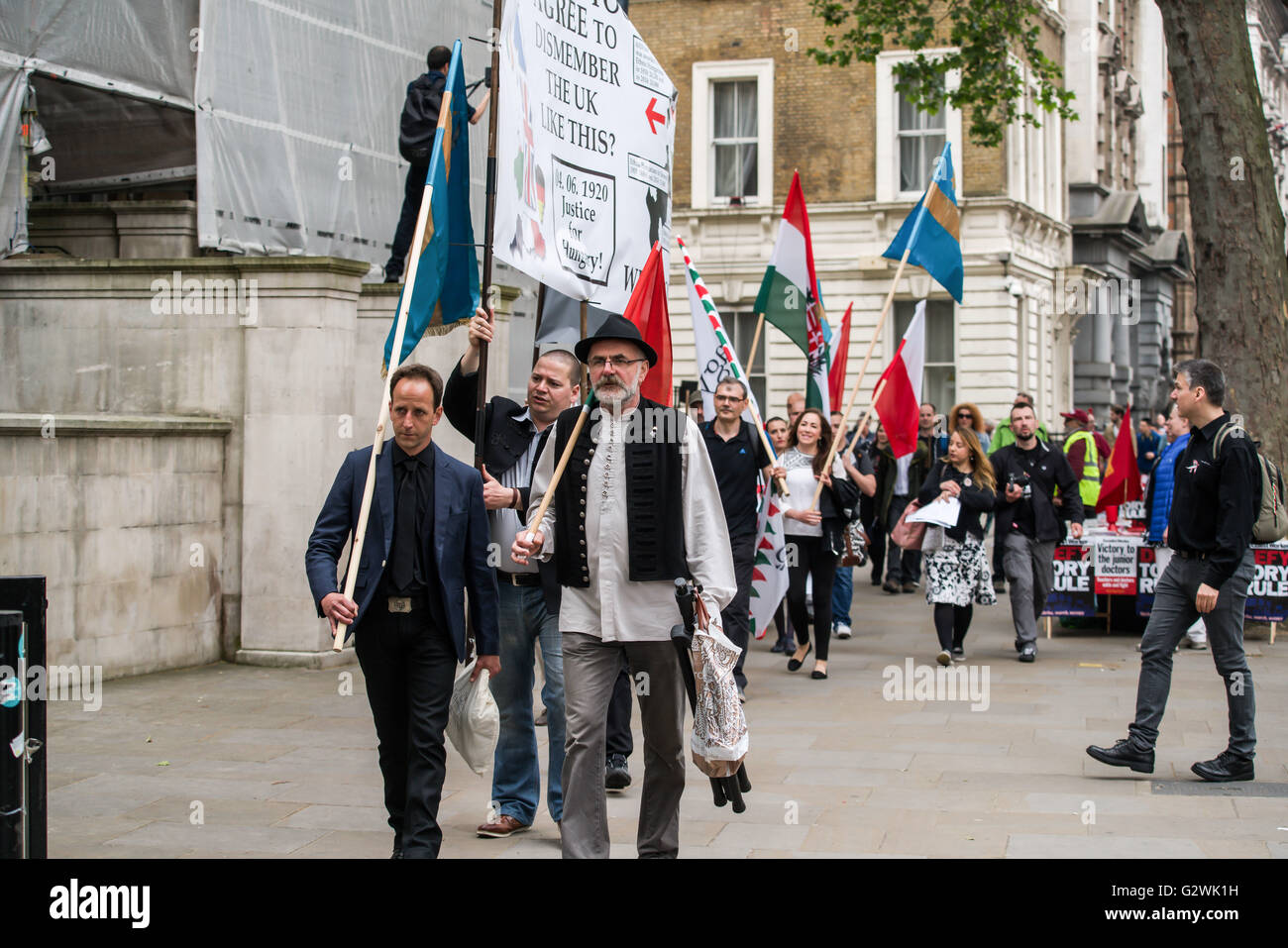 London,England,UK : 4th June 2016 : Hungarian community protest against ...