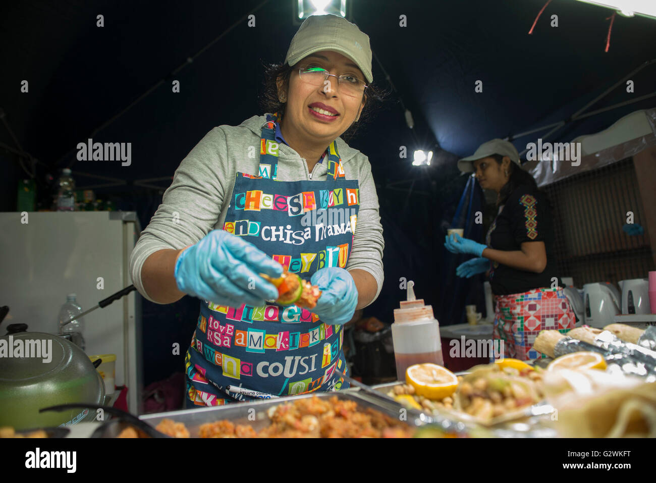 Turin, Italy-June 4: International Street Food, fair dedicated food ...