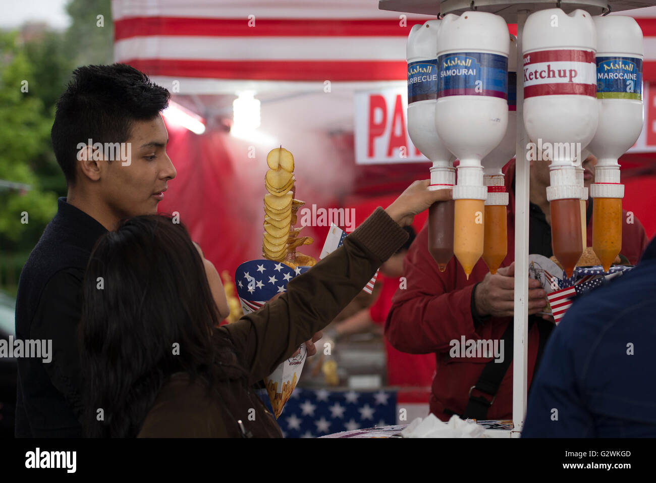Turin, Italy-June 4: International Street Food, fair dedicated food ...