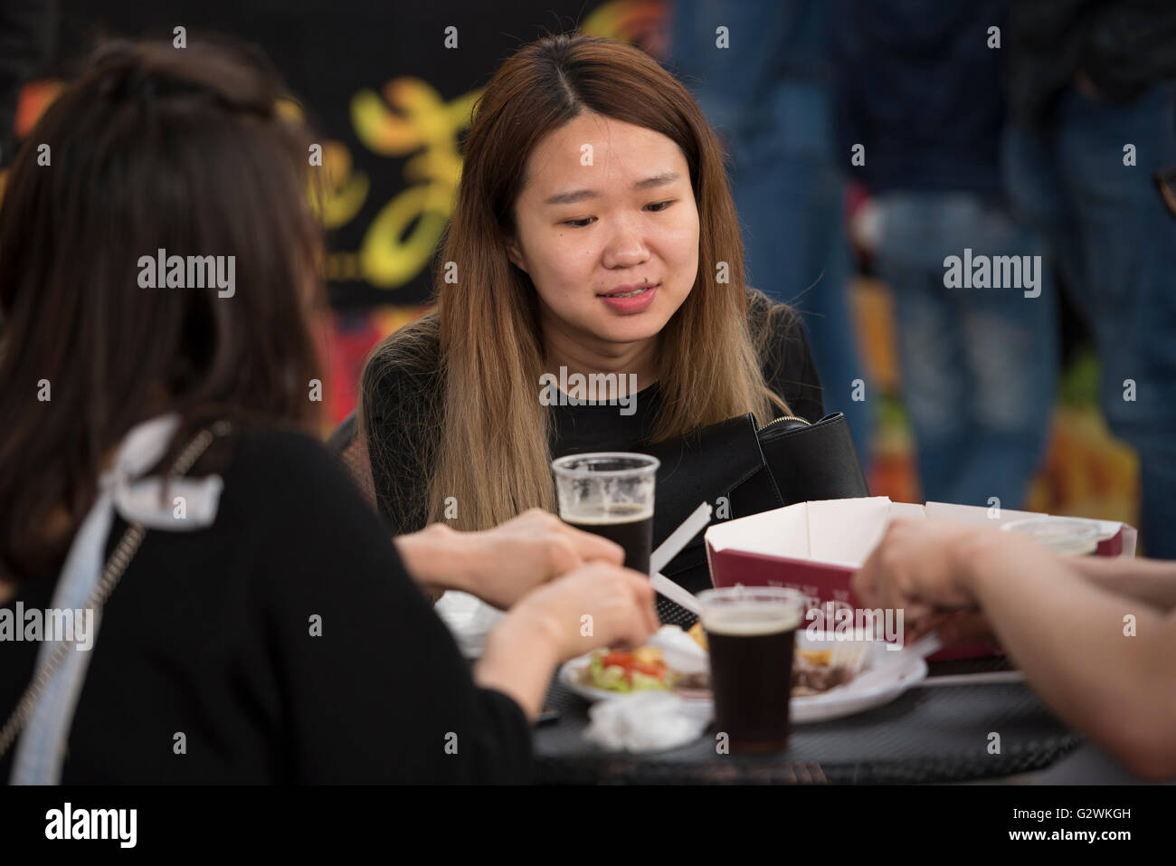 Turin, Italy-June 4: International Street Food, fair dedicated food ...