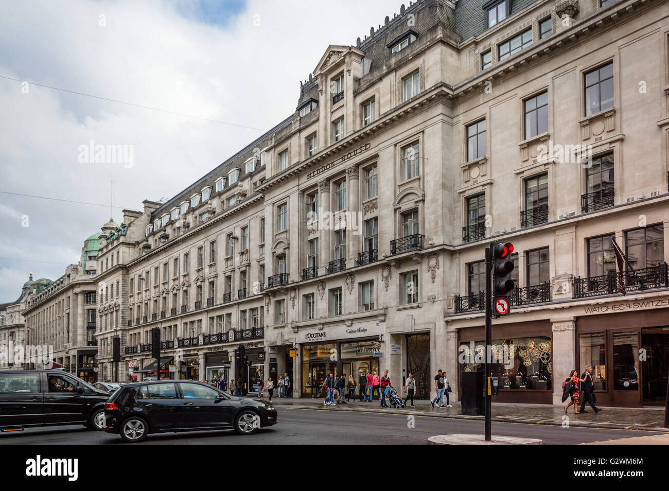 LONDON, UK - AUGUST 20, 2015: View of Regent Street in London. Regent ...