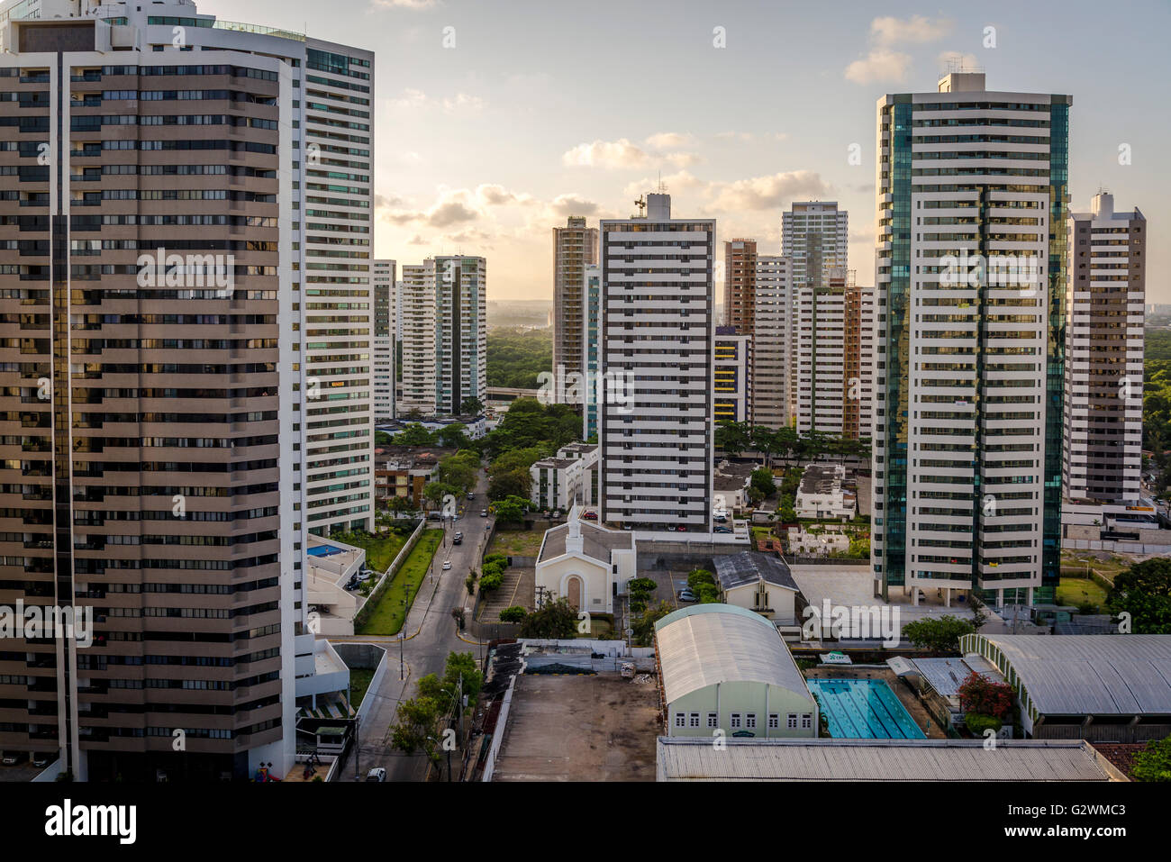 Boa Viagem residential high-rise neighbourhood, Recife, Brazil Stock ...