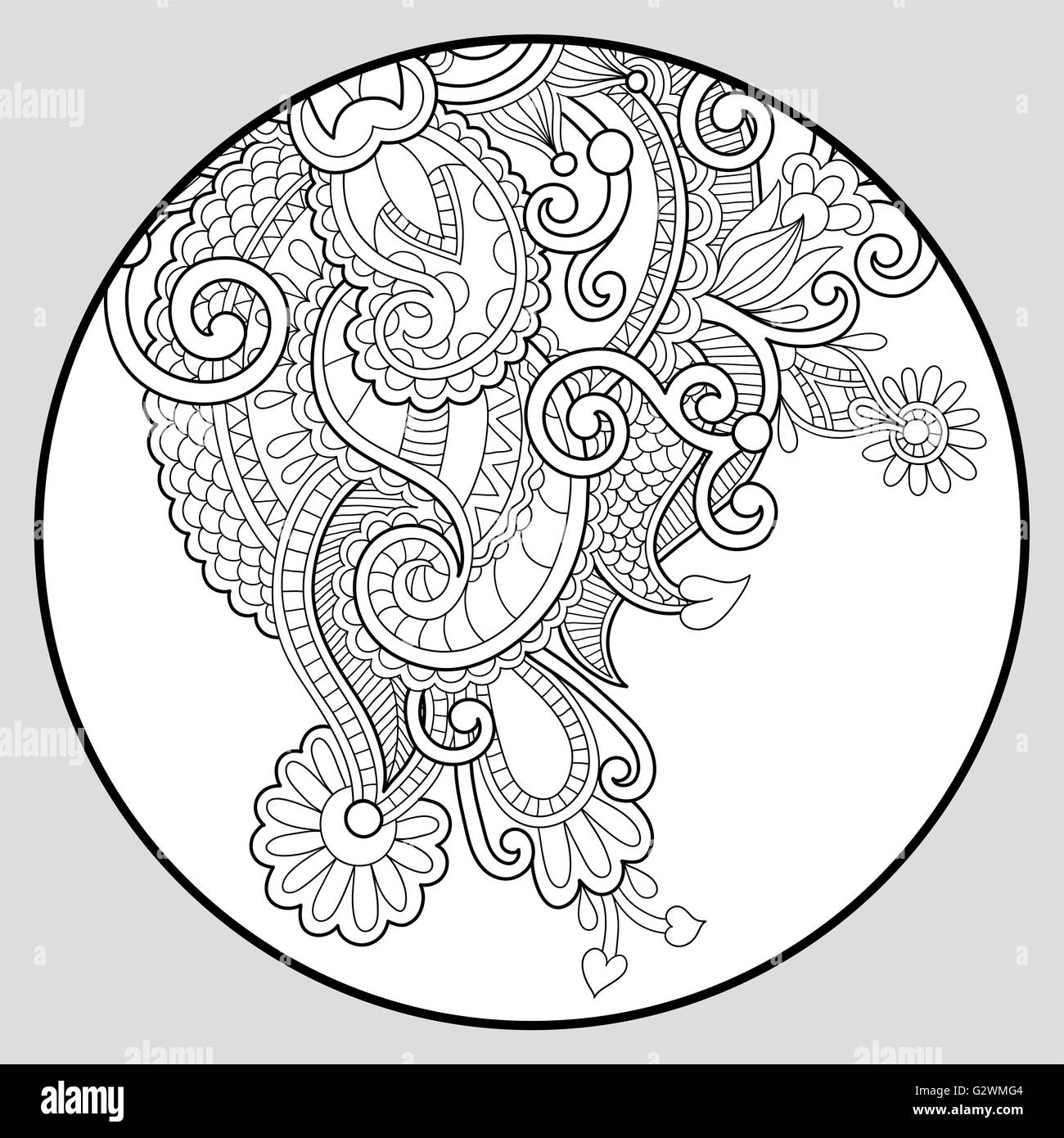 Zendala mandala zentangle Stock Vector Images - Alamy