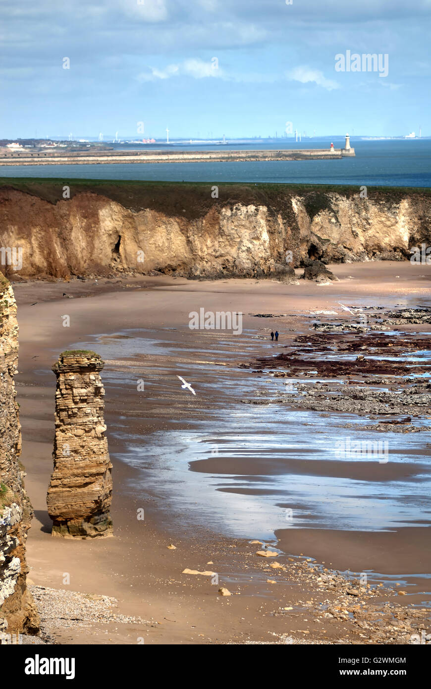 Lots wife stack / Marsden bay / The Leas, South Shields Stock Photo - Alamy