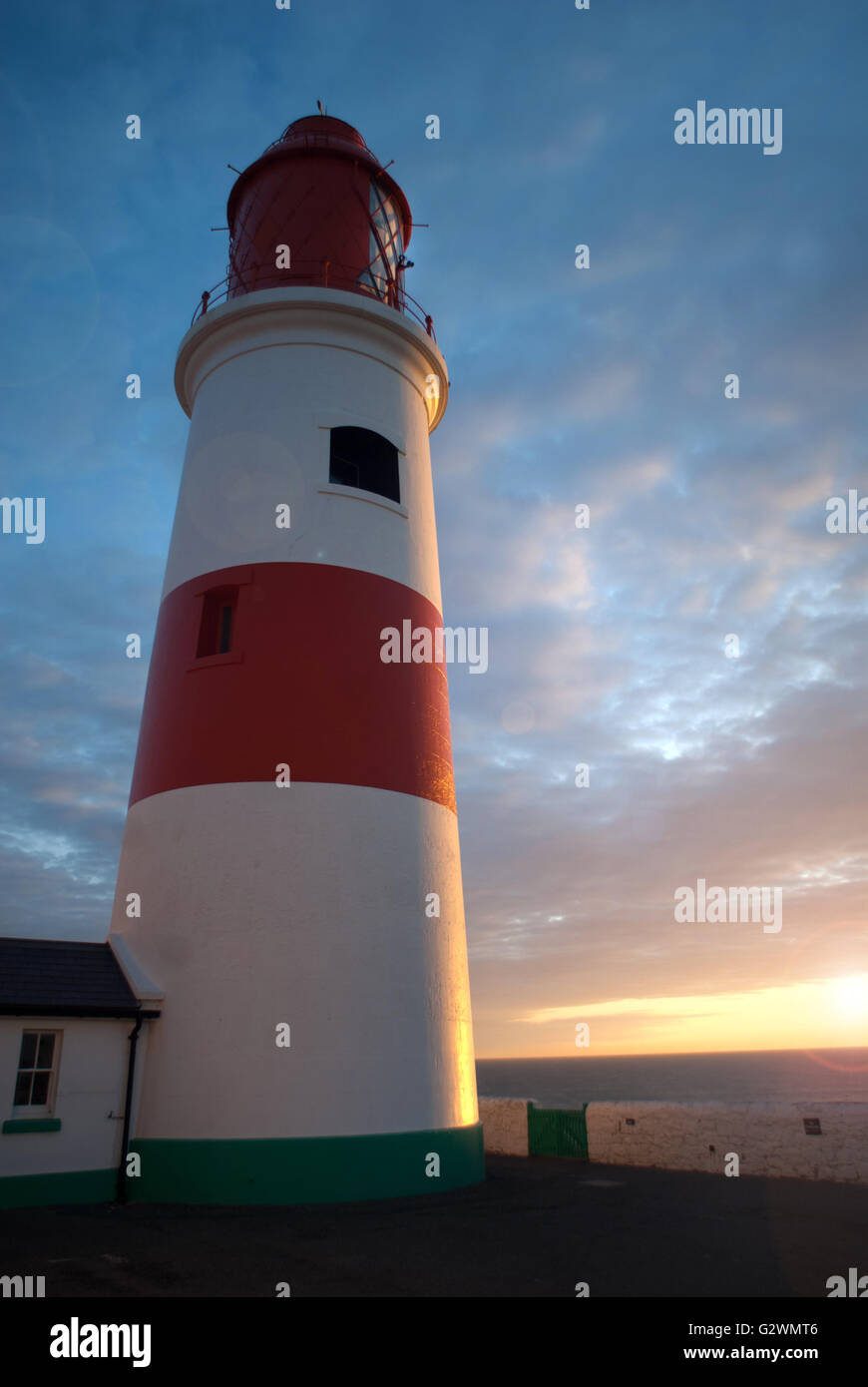 Souter Lighthouse at dawn Stock Photo - Alamy