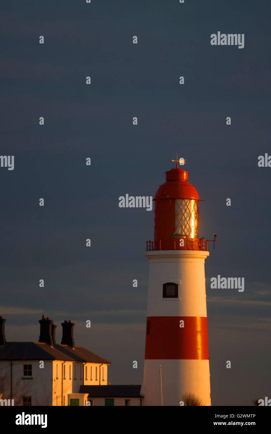Souter Lighthouse at dawn Stock Photo - Alamy
