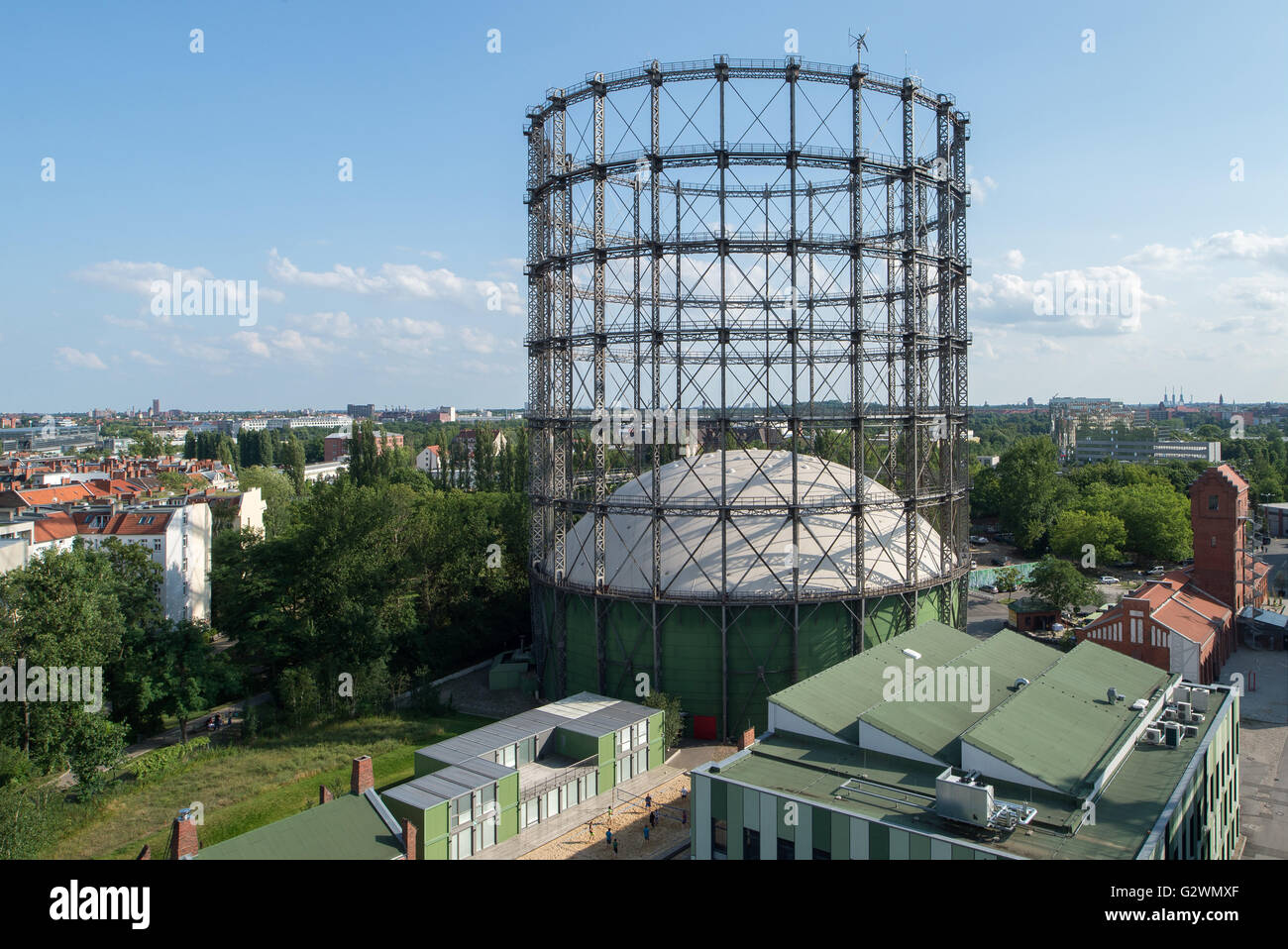 Berlin, Germany, Gasometer Schoeneberg on the TU Campus EUREF Stock ...
