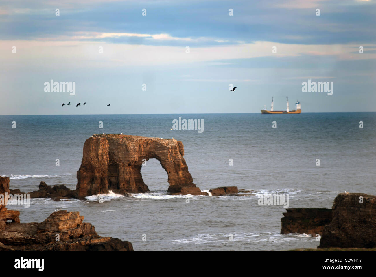 Marsden bay / The Leas, South Shields Stock Photo - Alamy