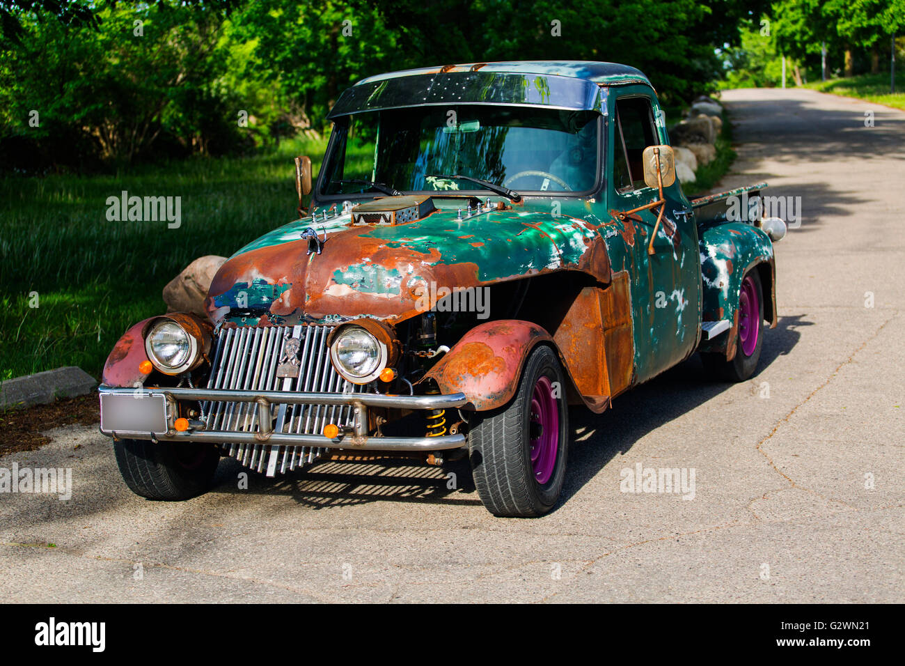 1954 Mercury M-100 Rat Rod Pickup Truck Stock Photo - Alamy