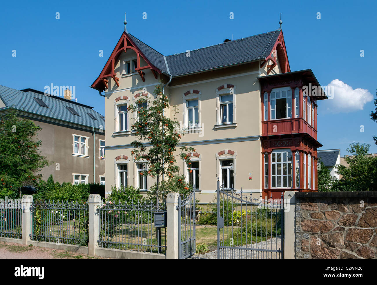 Radebeul, Saxony, residential development in Radebeul Stock Photo - Alamy