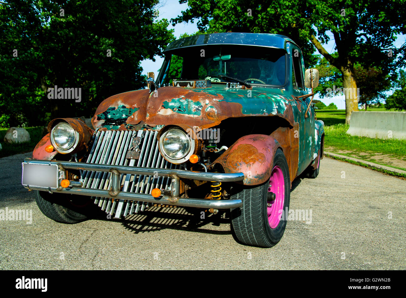 1954 Mercury M-100 Rat Rod Pickup Truck Stock Photo - Alamy