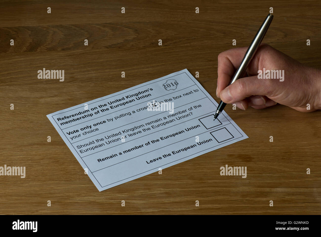 Eu referendum ballot paper hi-res stock photography and images - Alamy