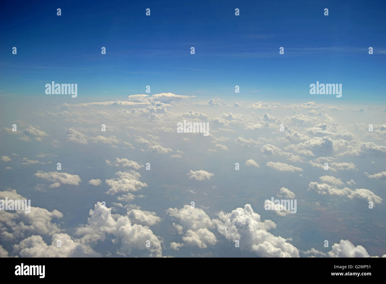 beautiful clouds view from the window of an airplane Stock Photo - Alamy