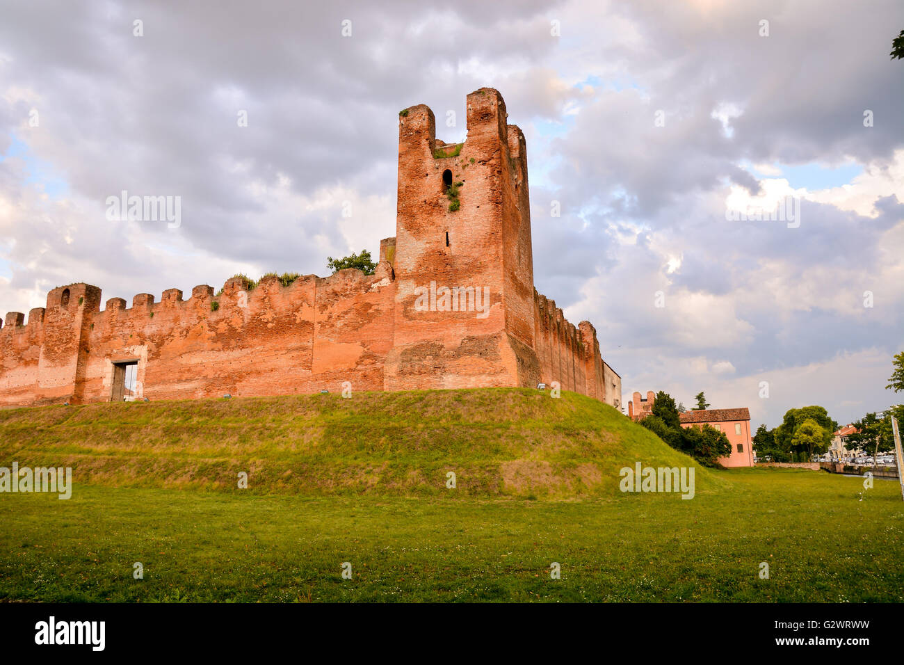 Photo Picture View of Castelfranco Veneto Medieval City in Italy Stock ...