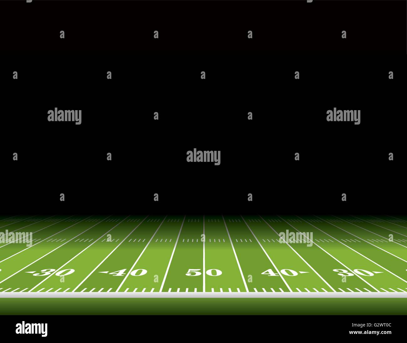 A view from the sideline of an American football field with room for ...