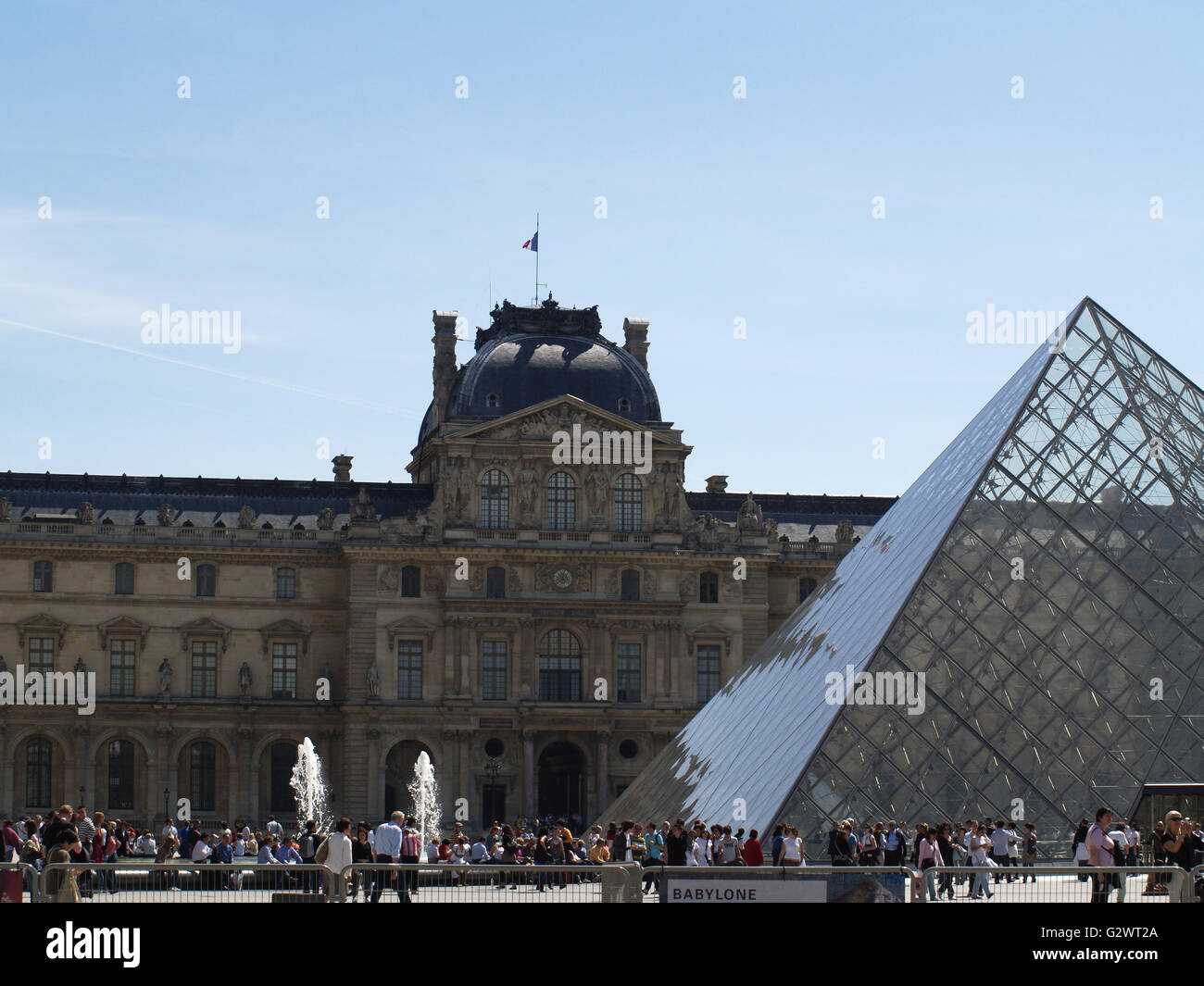 Pavilion Sully at Louvre Museum & Art Gallery, Paris, France Stock ...