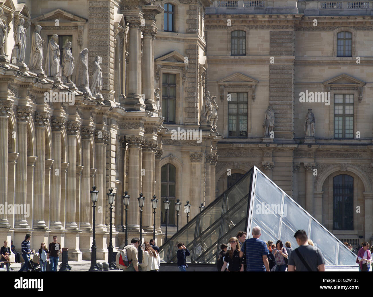 Pavilion Sully at Louvre Museum & Art Gallery, Paris, France Stock ...