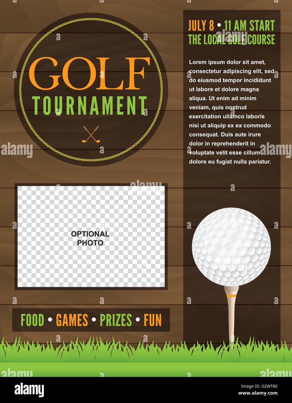 An illustration for a golf tournament. Vector EPS 10 available. EPS ...
