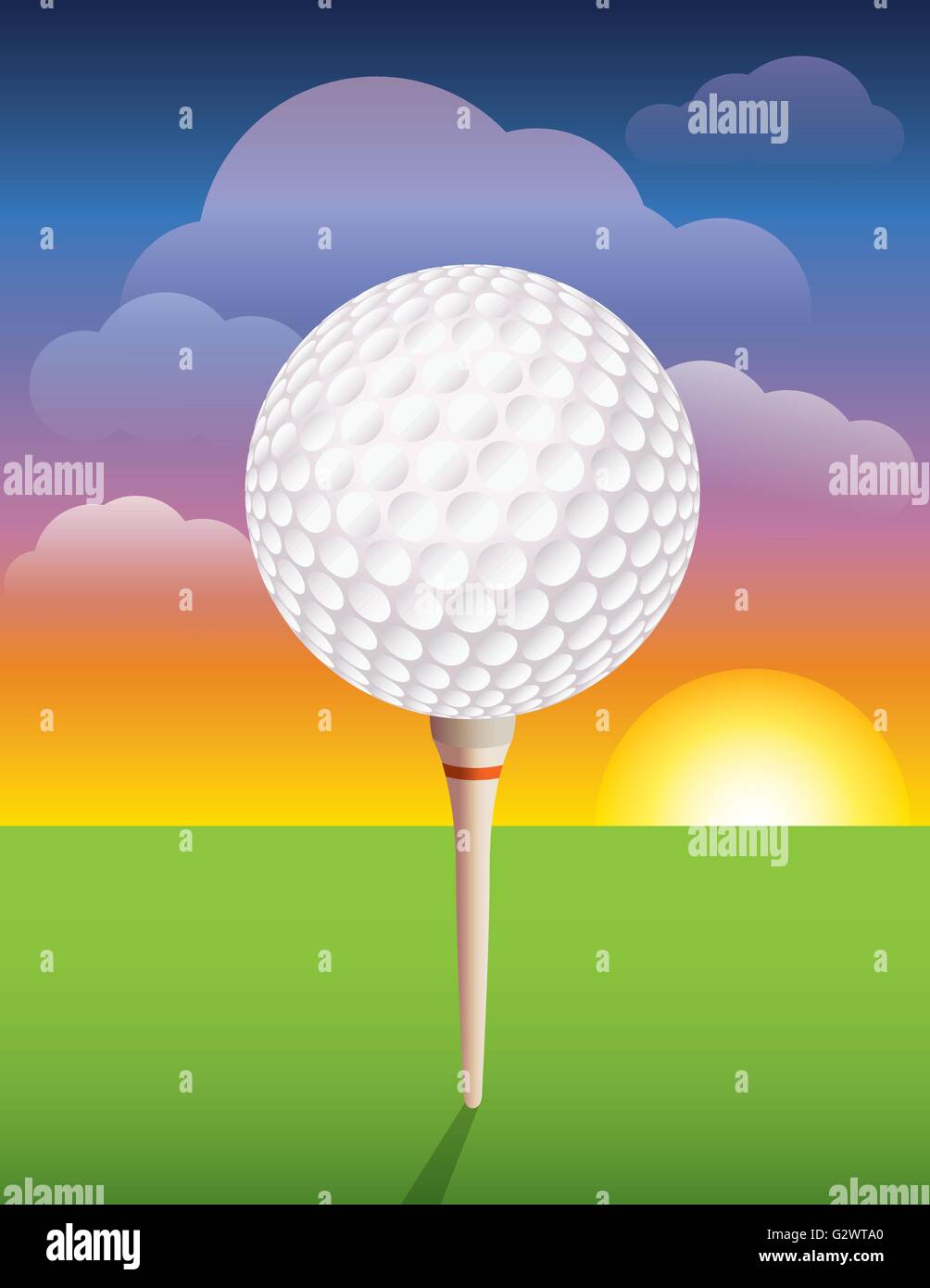 A nice design background for a golf tournament invitation, flyer ...