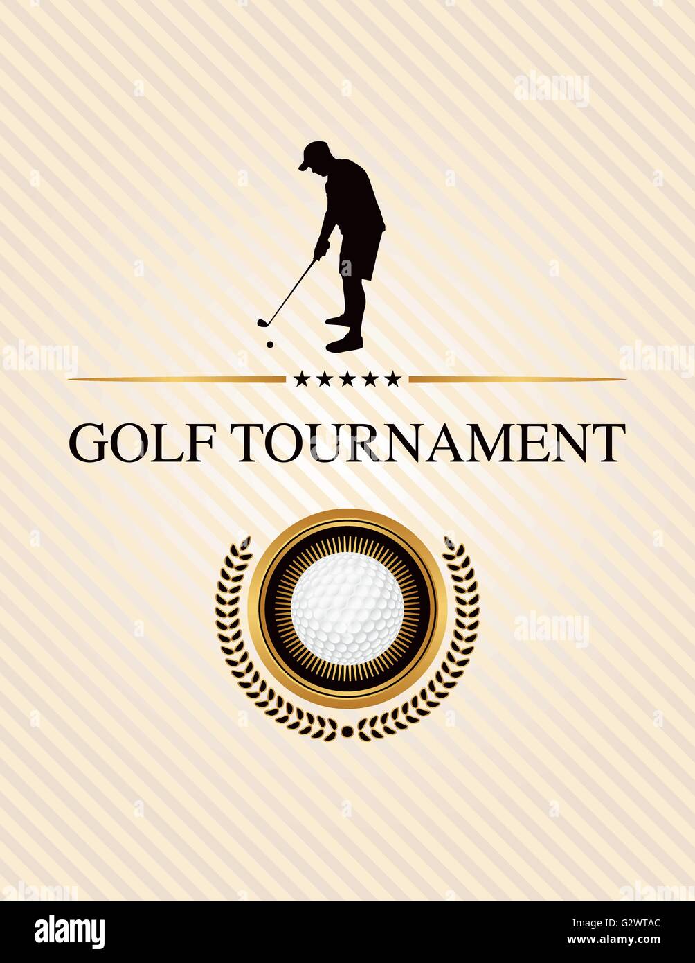 Design elements for a golf tournament. Vector EPS 10 available. EPS ...