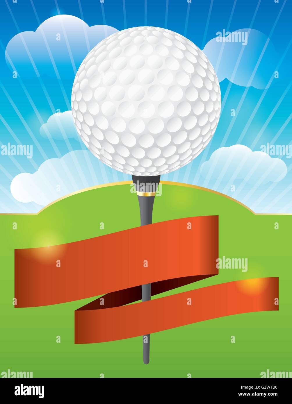 A nice design background for a golf tournament invitation or various ...