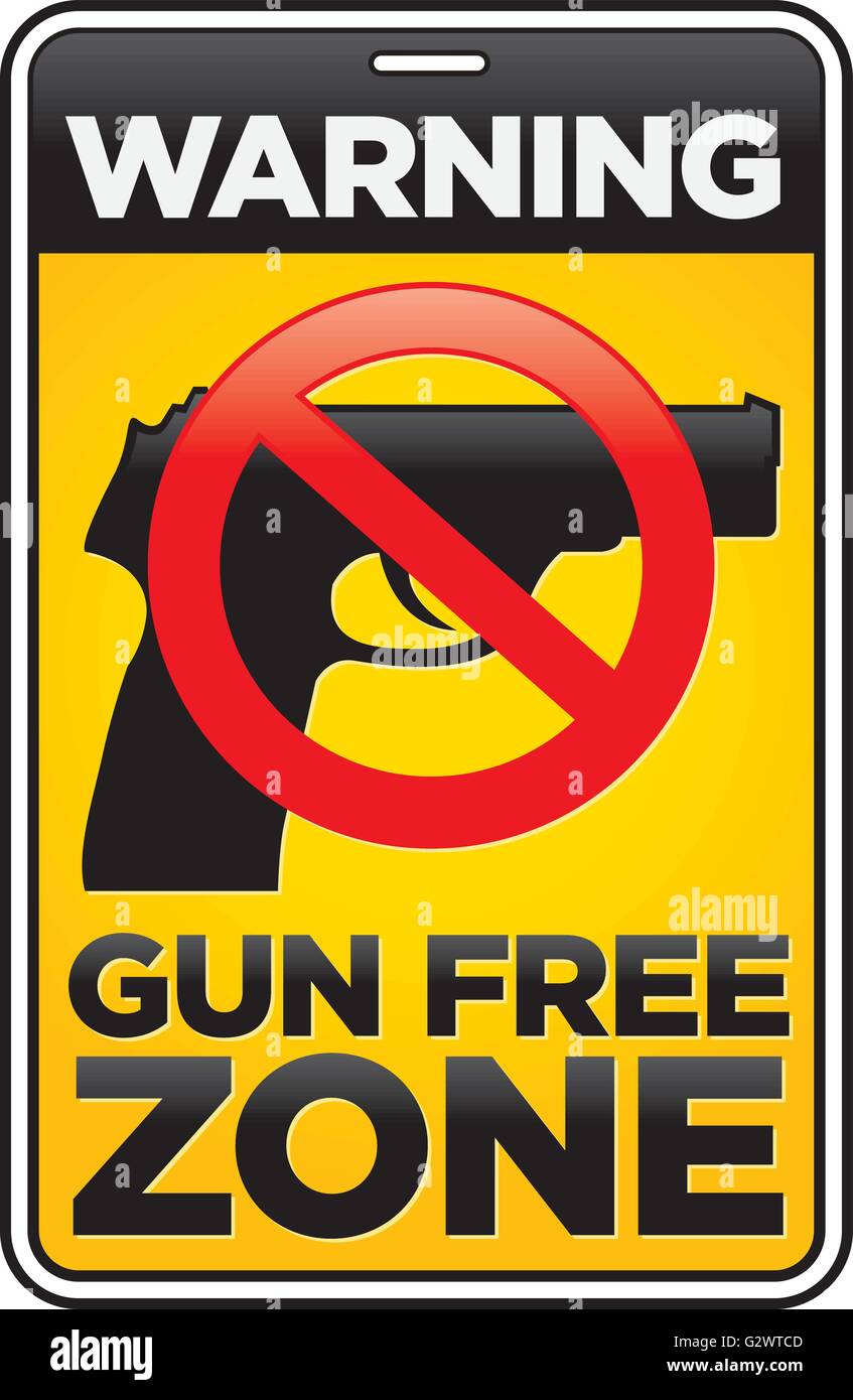Vector Gun Free Zone street and building sign Stock Vector Image & Art ...