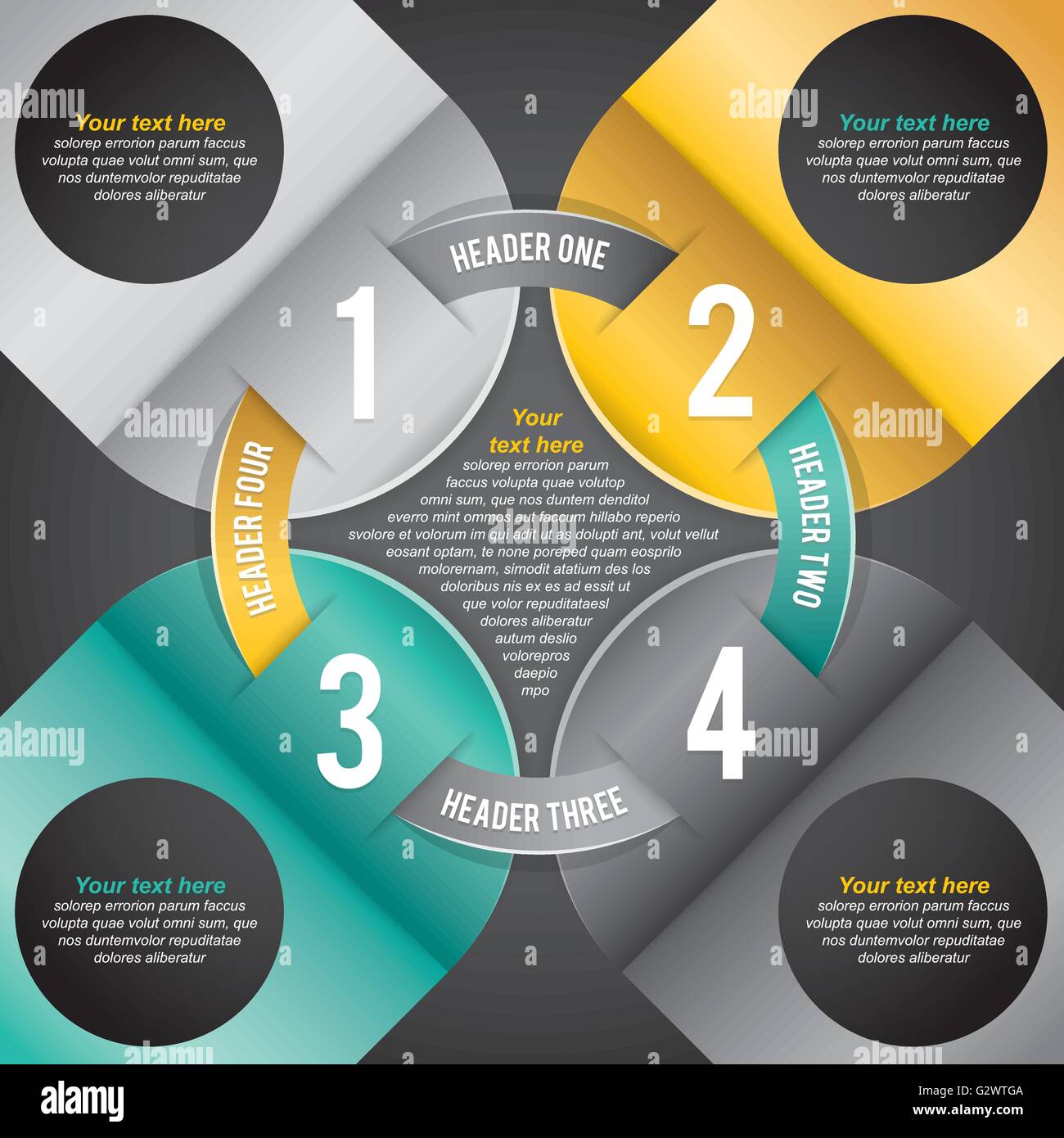 A modern infographic perfect for business, education, project workflow ...