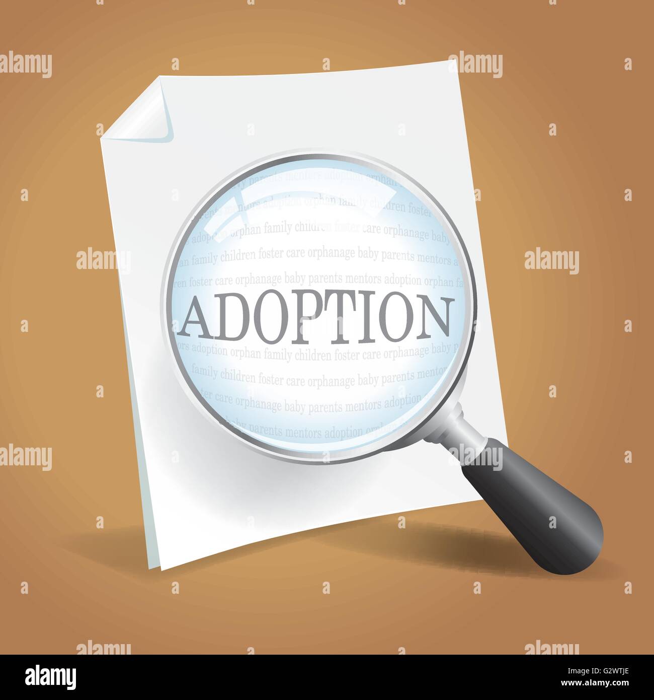 Taking a closer look at adoption options and paperwork Stock Vector ...