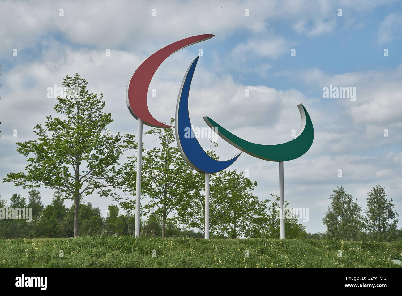 Paralympic symbol hi-res stock photography and images - Alamy