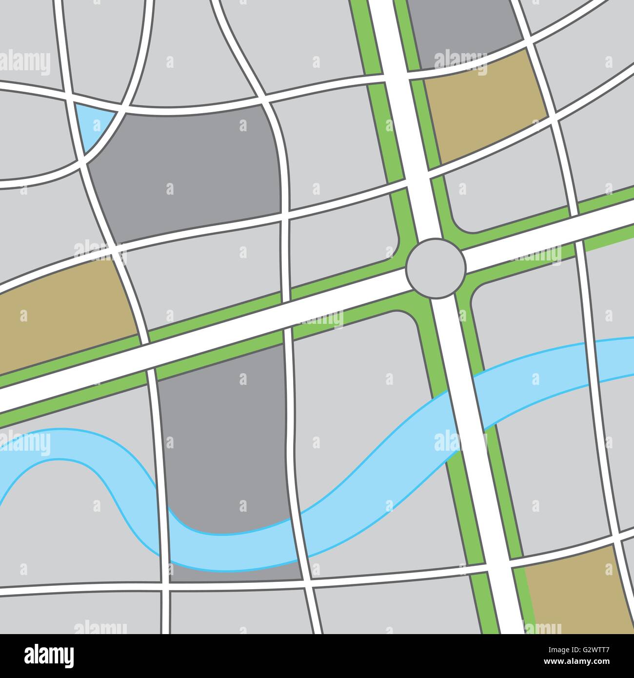 A road and highway map illustration. Vector EPS 10 available Stock ...