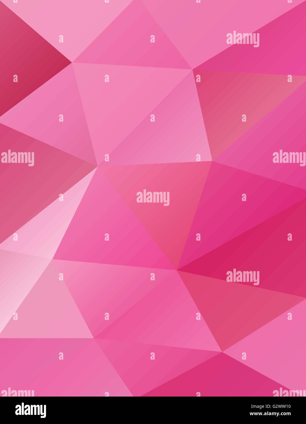 An illustration of abstract pink triangles of different shades and ...