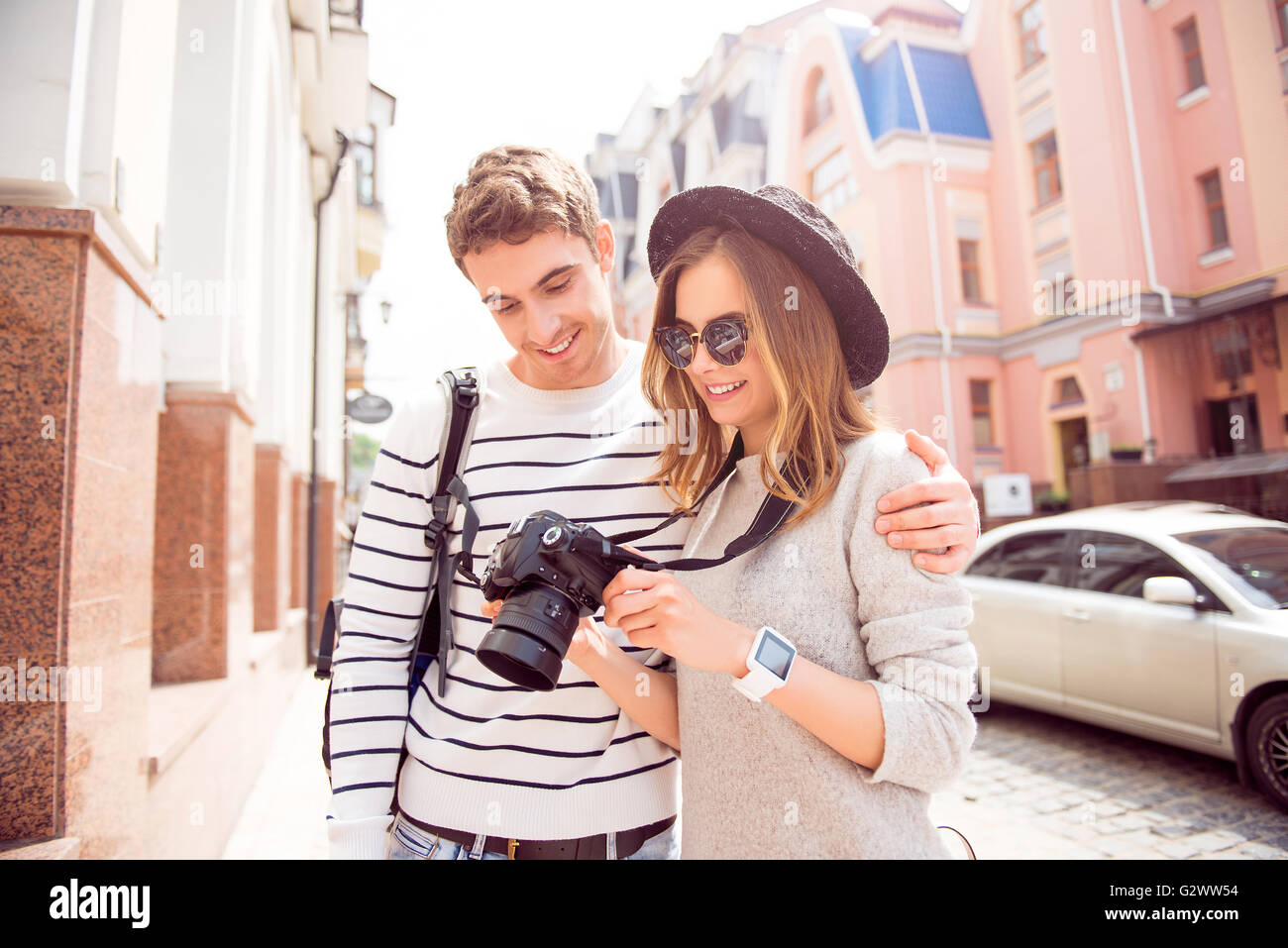 Modern young people in a big city Stock Photo - Alamy