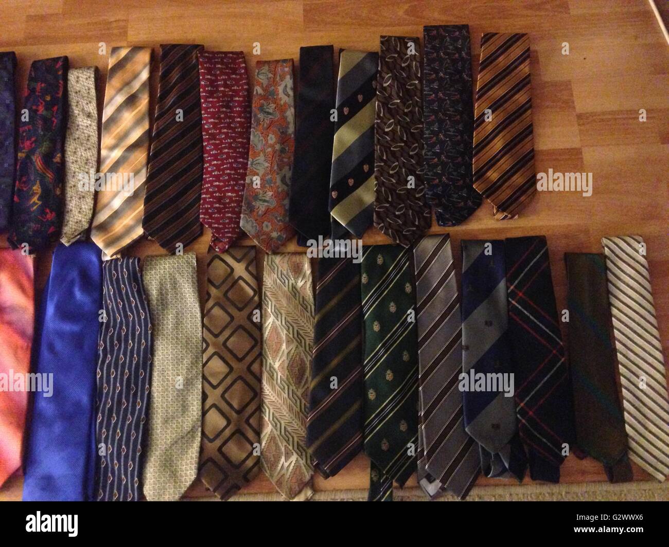 Hanging ties hi-res stock photography and images - Alamy