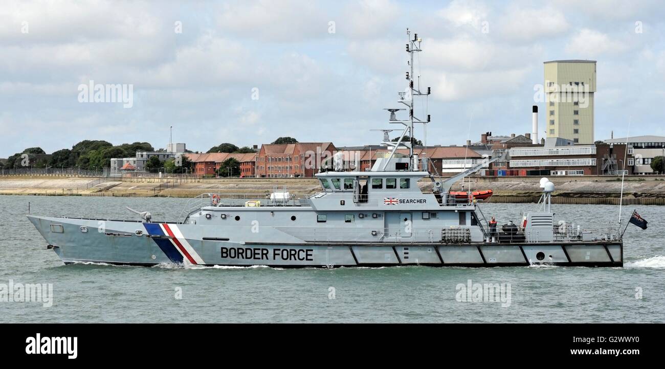 AJAXNETPHOTO. - 7TH JUNE, 2015. PORTSMOUTH, ENGLAND. - BORDER FORCE ...