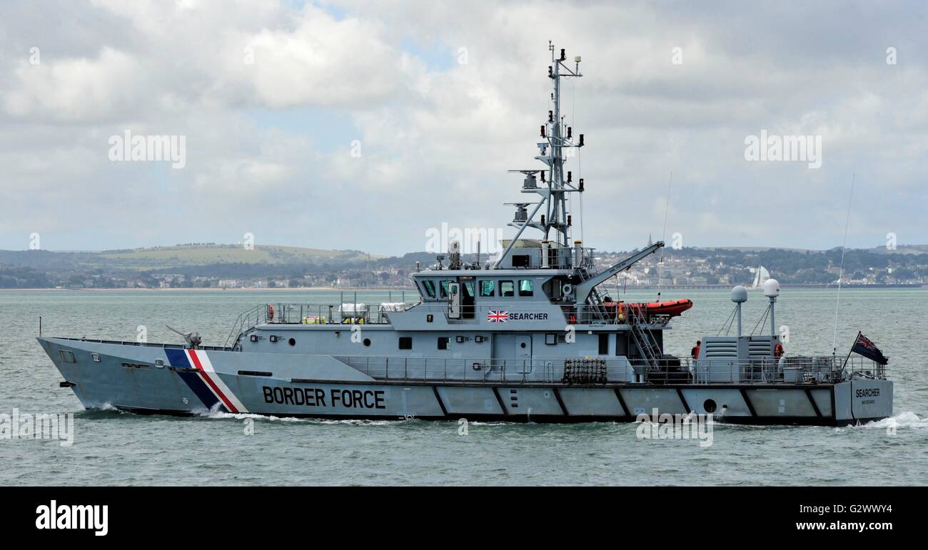 AJAXNETPHOTO. - 7TH JUNE, 2015. PORTSMOUTH, ENGLAND. - BORDER FORCE ...