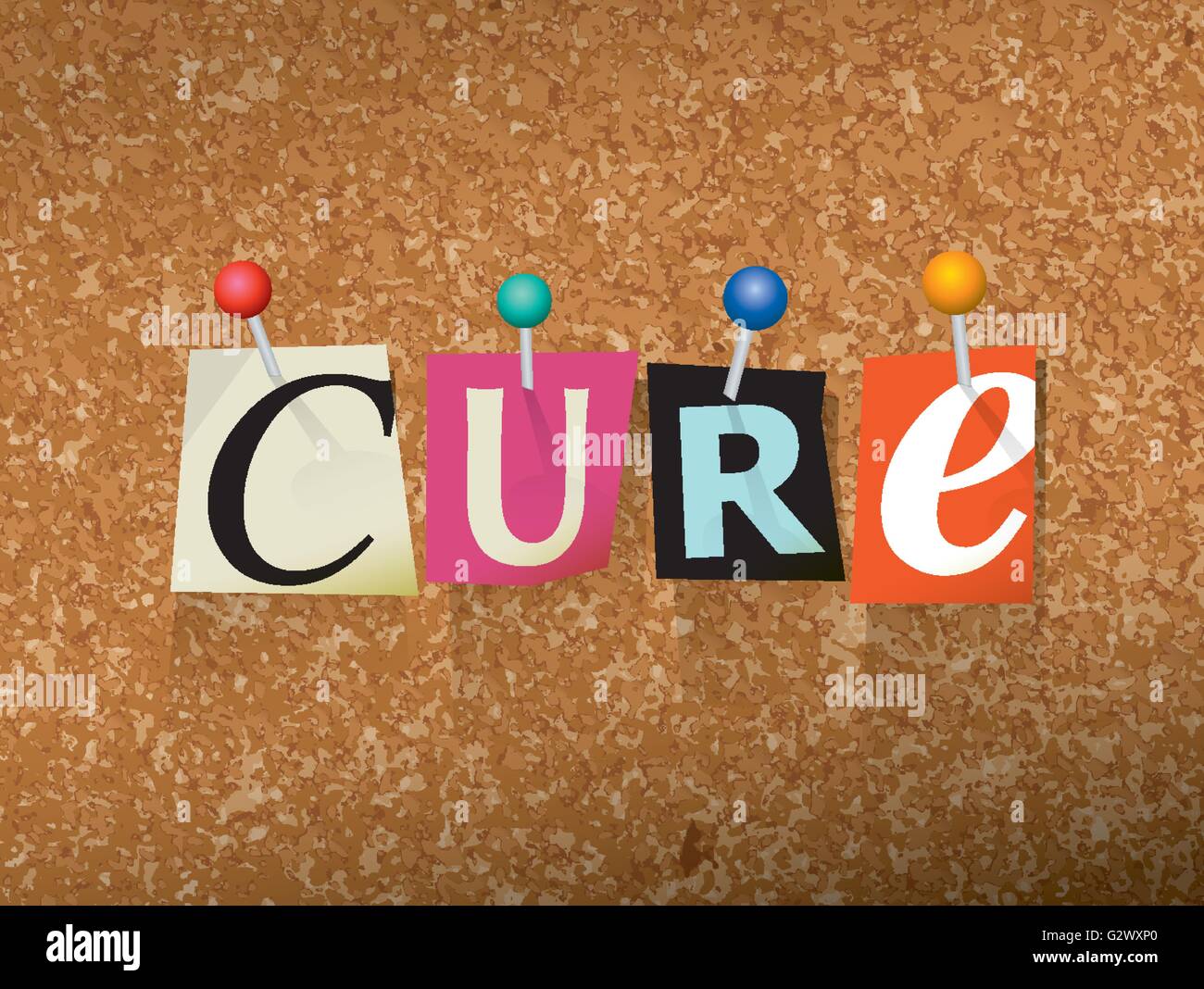 Cure in letters Stock Vector Images - Alamy
