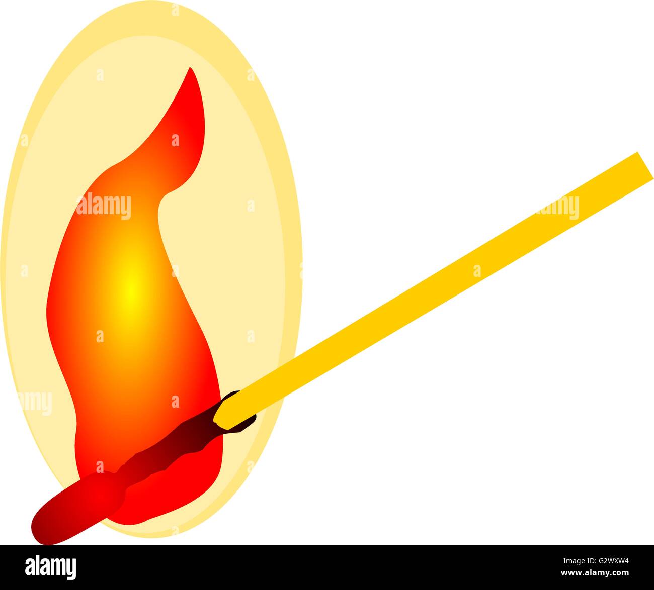 match flame ,burning match Stock Vector Image & Art - Alamy