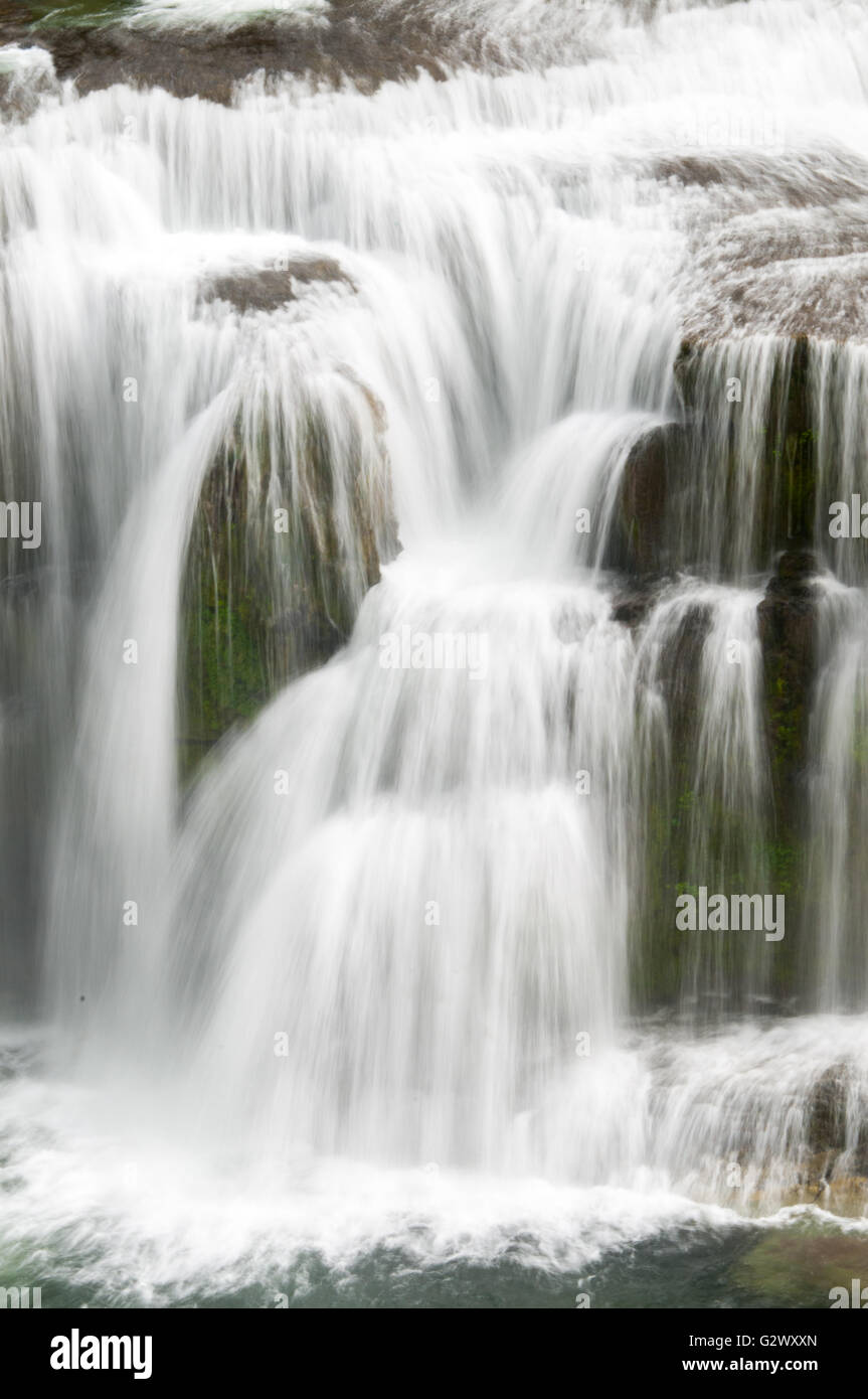 Cascades in the Lower Lewis Falls on the Lewis River in the Gilford ...