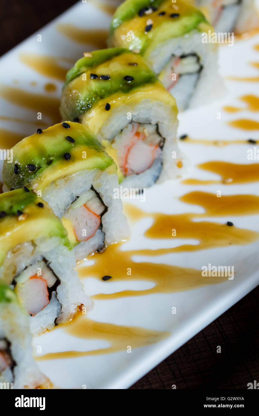 Sushi Rolls Crab Stick Toppings