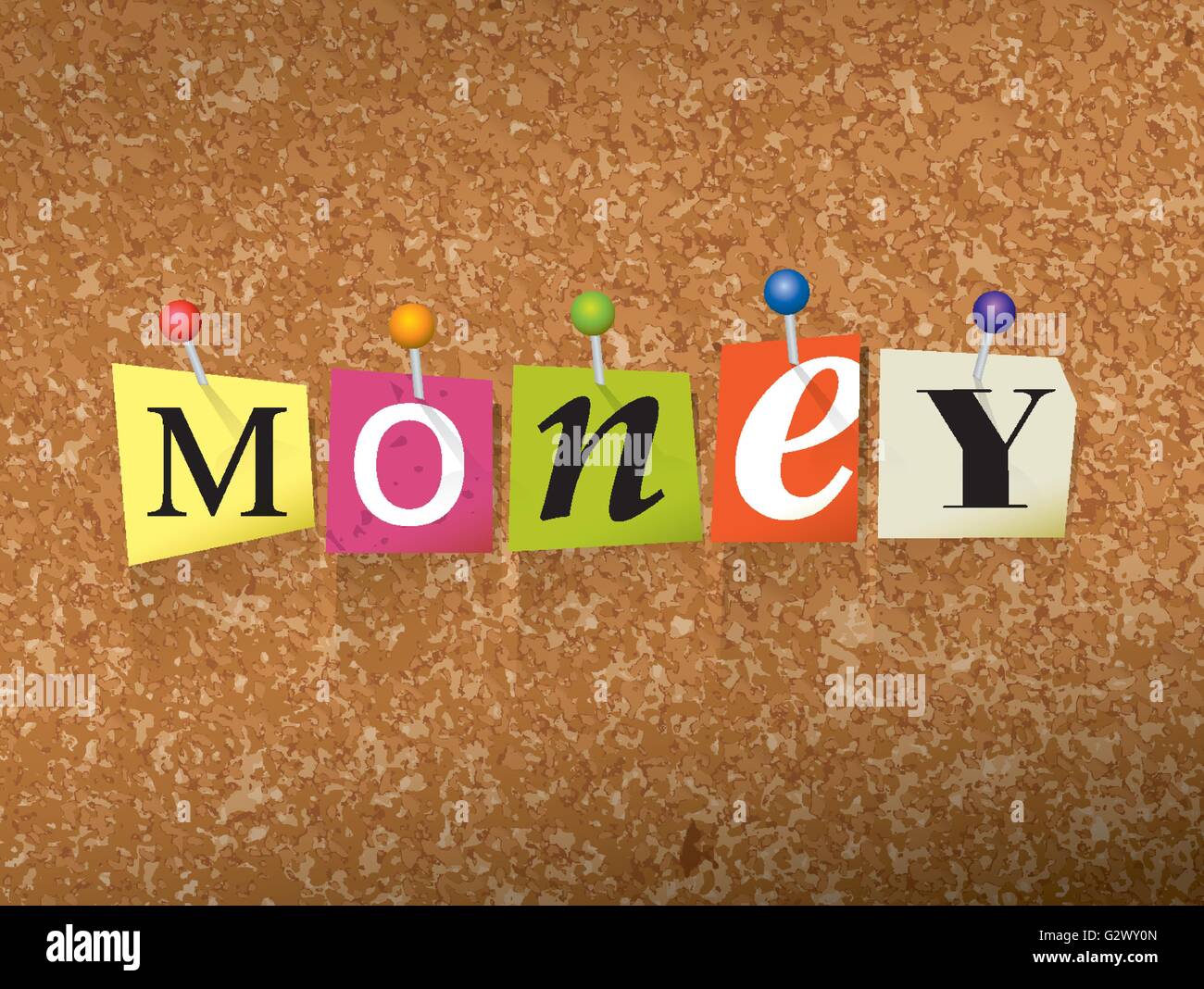 Cork bulletin board Stock Vector Images - Alamy