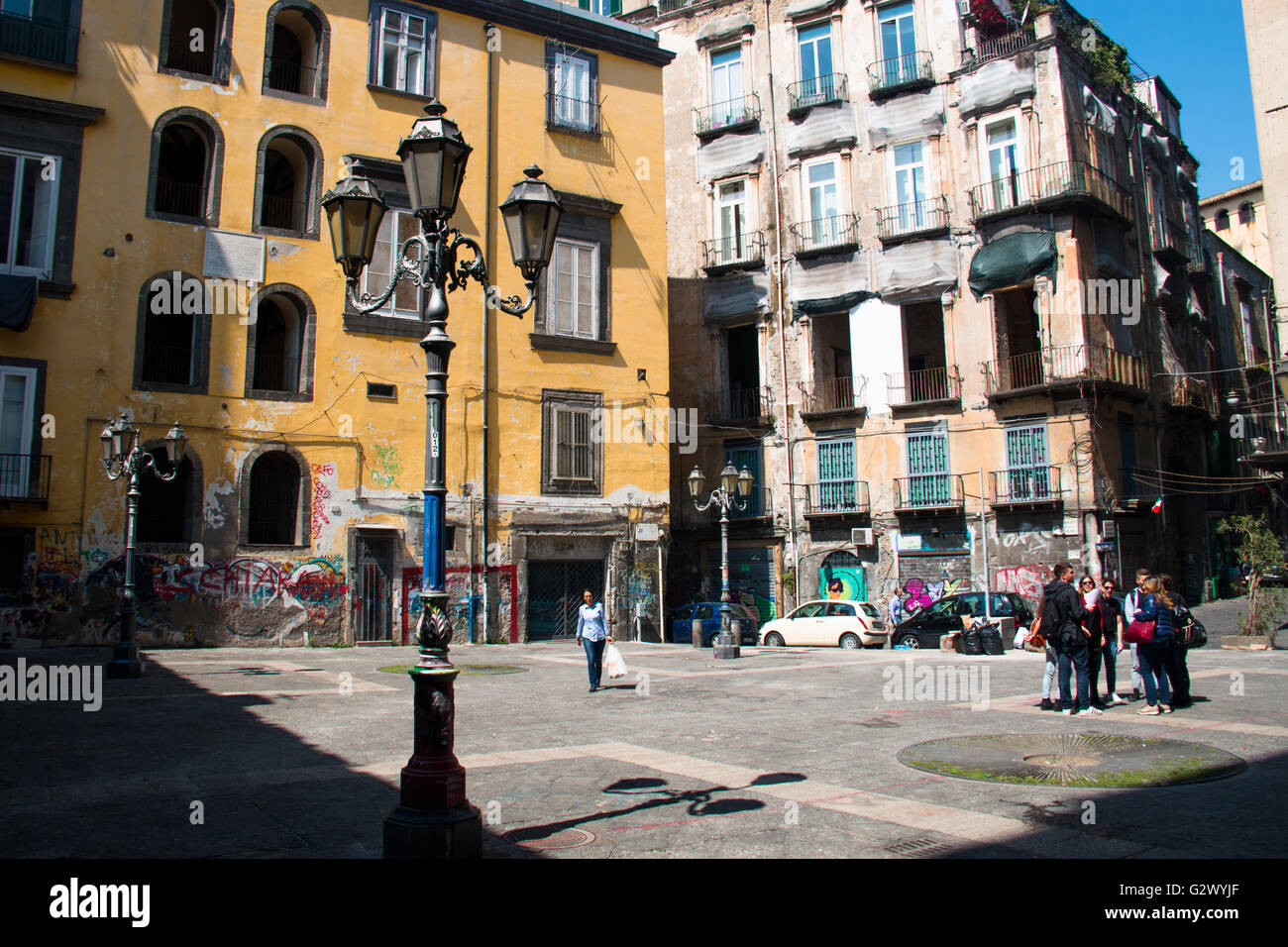 Naples city center facade hi-res stock photography and images - Alamy