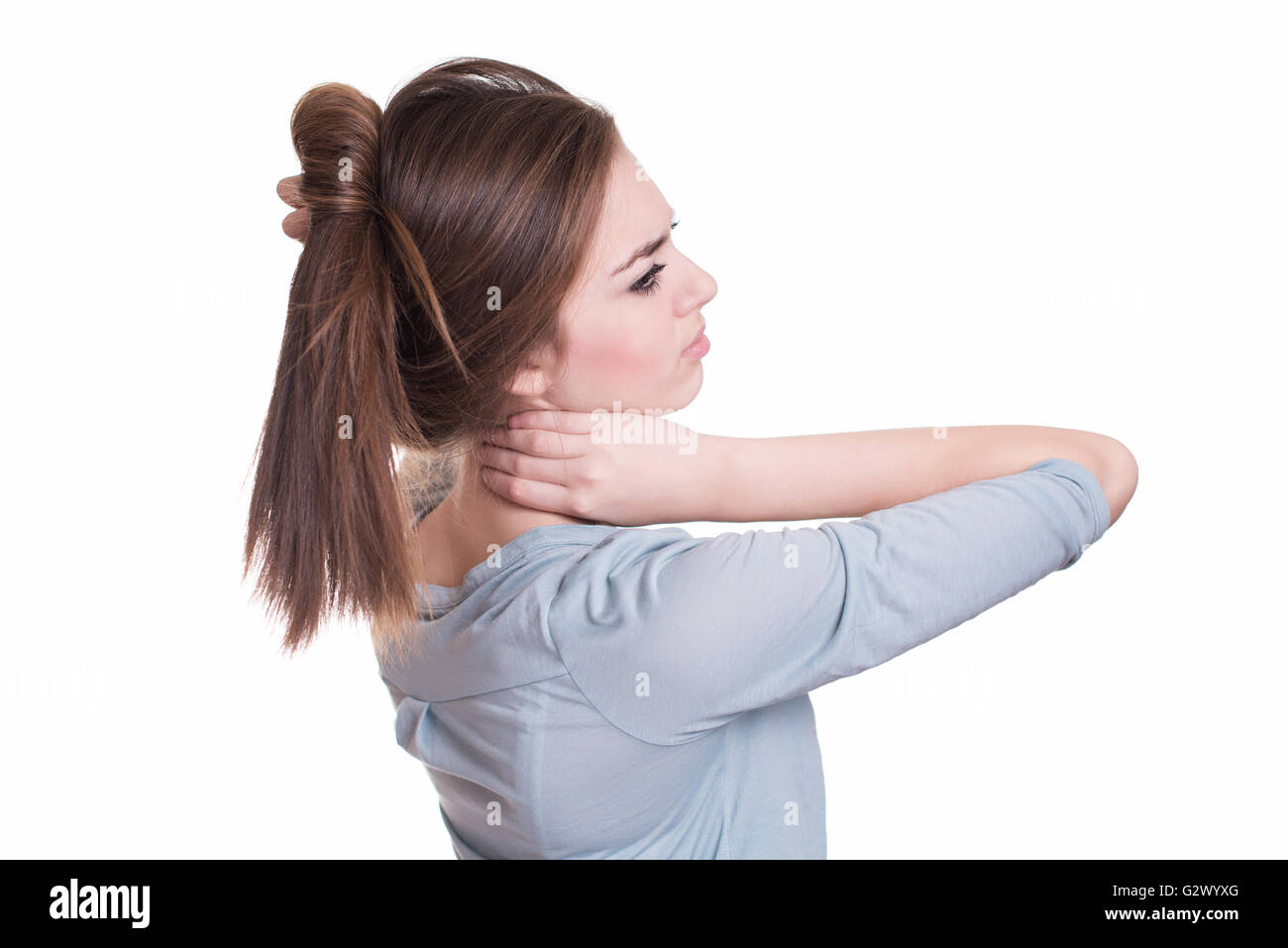 Painful position hi-res stock photography and images - Alamy