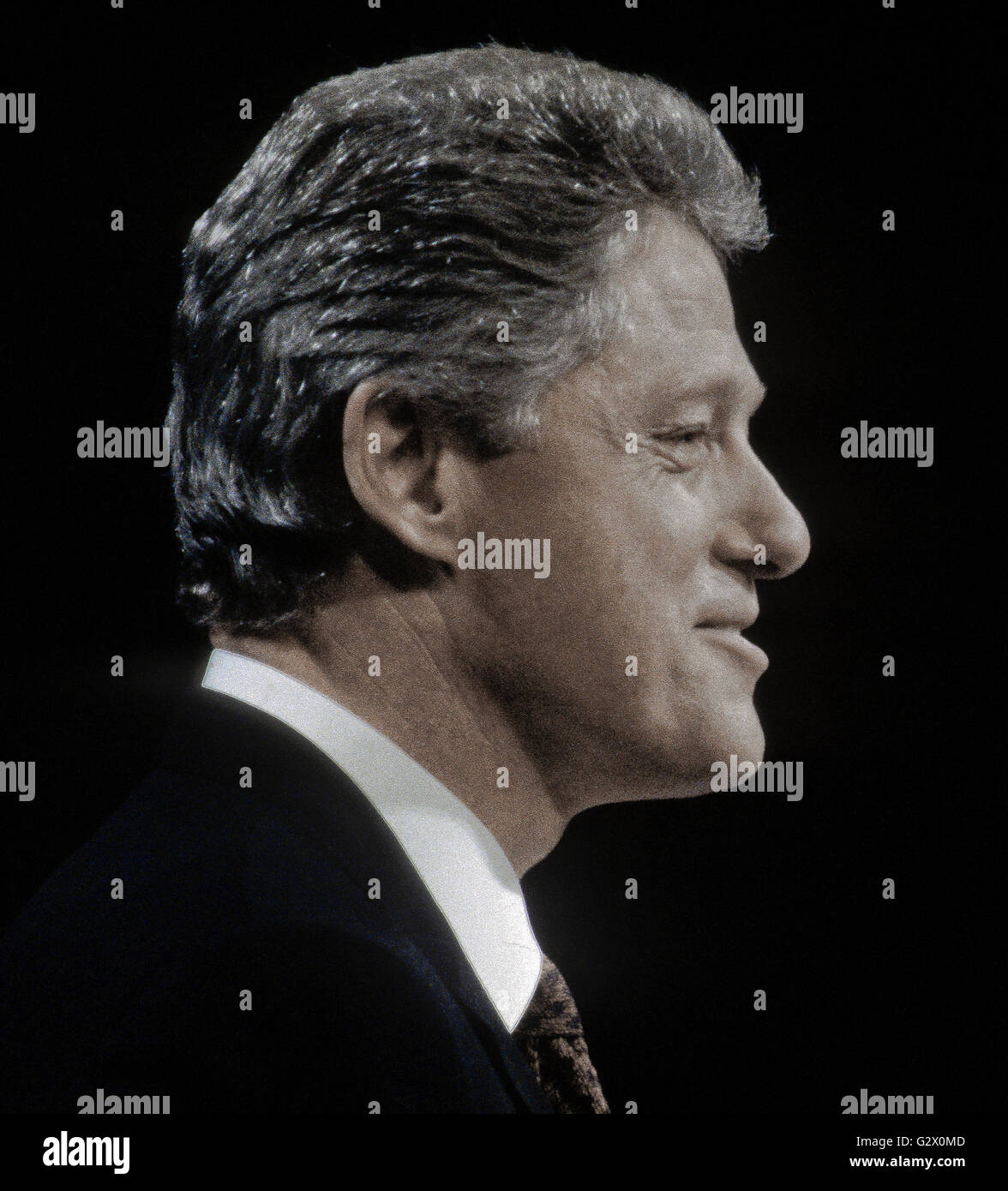 Manhattan, New York, 16th July, USA, William Clinton delivers his ...