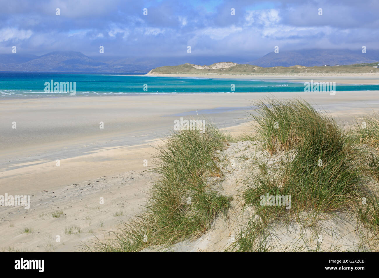 Seilebost Beach on a sunny day Stock Photo - Alamy