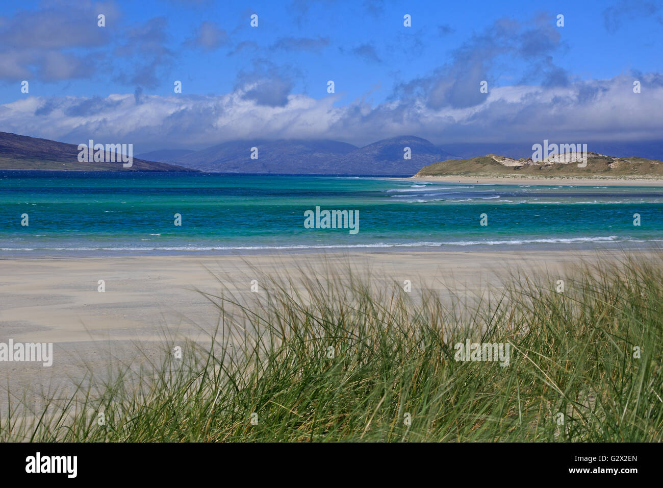Seilebost Beach on a sunny day Stock Photo - Alamy
