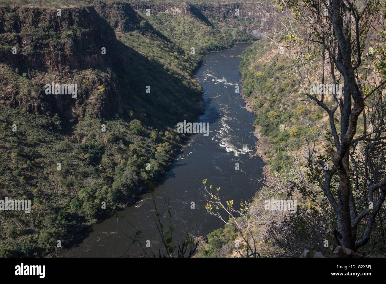 The Batoka Gorge beneath Gorges Lodge in Zimbawe Stock Photo - Alamy